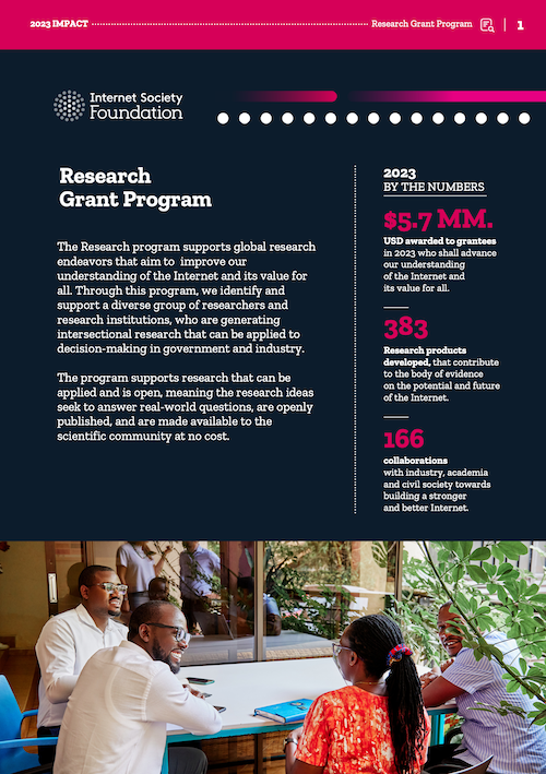 Research Grant Program | Internet Society Foundation
