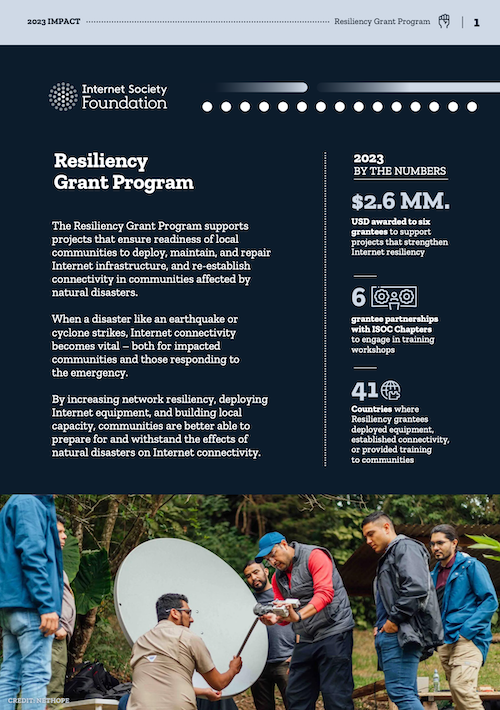 Resiliency Grant Program | Internet Society Foundation
